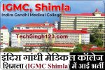 IGMC Shimla Recruitment 2023 इंदिरा गांधी मेडिकल कॉलेज शिमला भर्ती