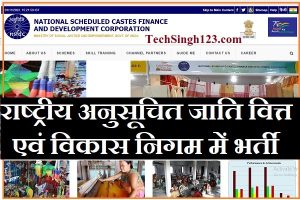 NSFDC Recruitment 2024 राष्ट्रीय अनुसूचित जाति वित्त एवं विकास निगम भर्ती