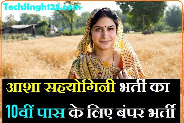 Asha Sahyogini Bharti 2024 आशा सहयोगिनी भर्ती का 10वीं पास के लिए ...